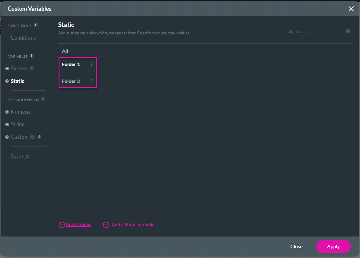 Custom Variables | Titan Web