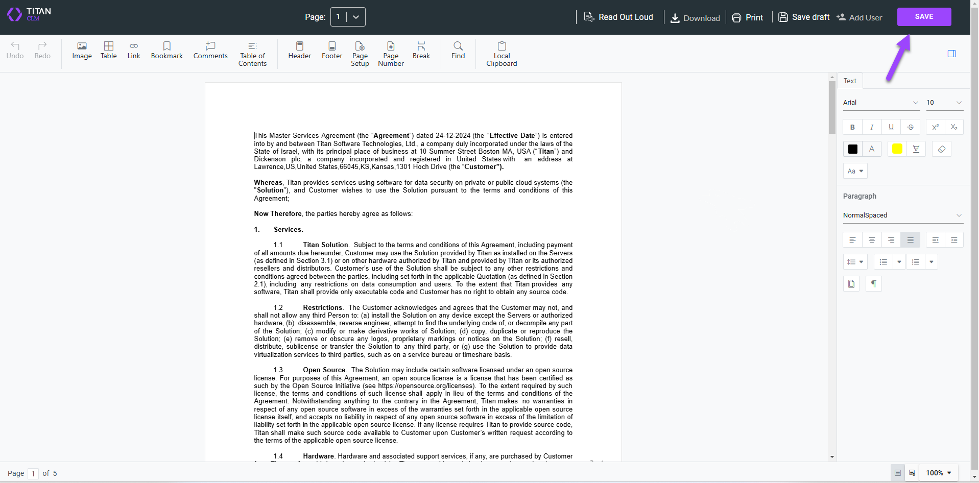 CLM - Draft Function